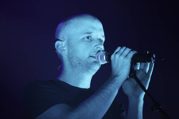 The US American musician and singer Moby born in Harlem, New York civic ...