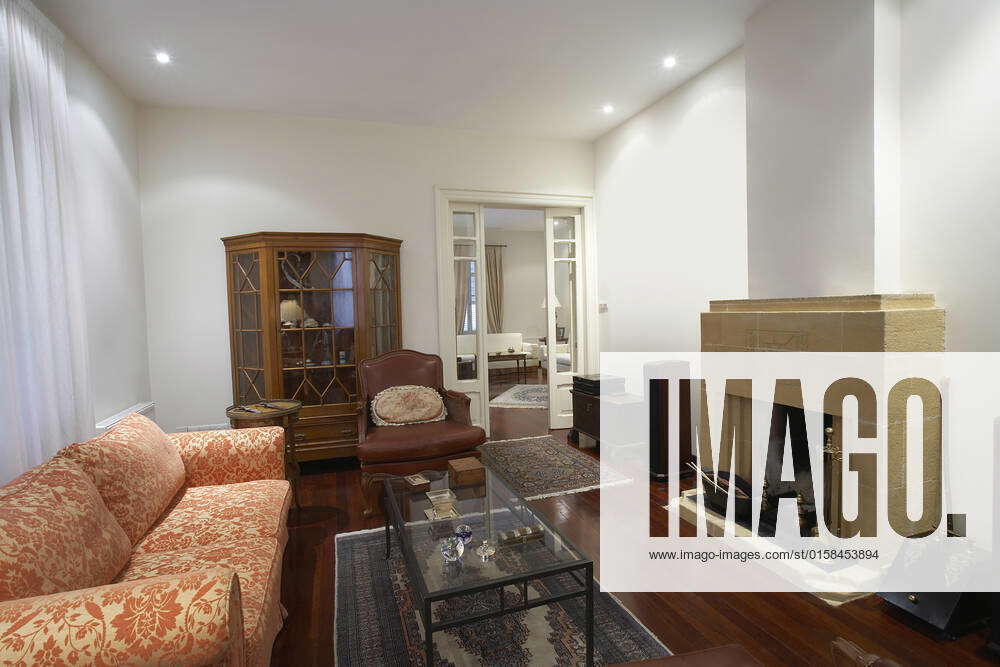Cyprus Living room of colonial style house, model released, 10044124 ...