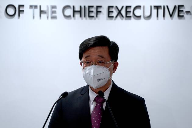 China, John Lee Pressekonferenz in Hongkong Hong Kong John Lee Press ...