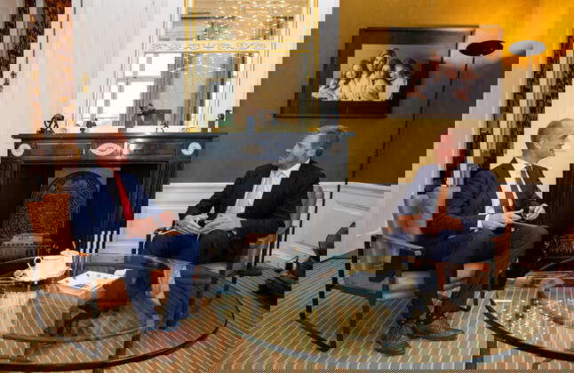 HtB King Willem-Alexander during a meeting with the chairman of the ...