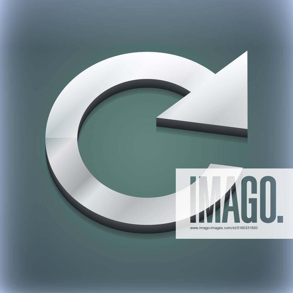 Update icon symbol. 3D style. Trendy, modern design with space for your ...