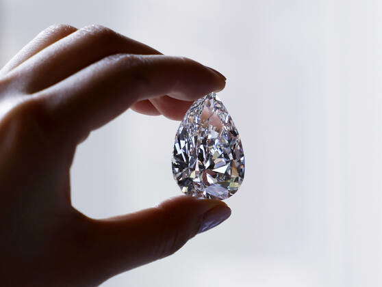 The Juno Diamond is held as one of two 100+ Carat Diamonds leading ...