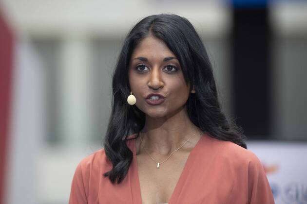 Sumi SOMASKANDA, Moderator, DW Deutsche Welle, at the Deutsche Welle ...