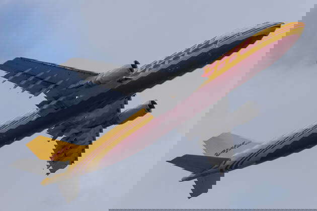 The Boeing 777 F B77L of the airline DHL D0 DHK, operator AeroLogic ...