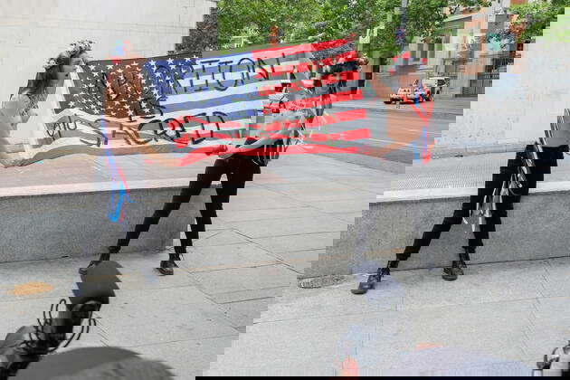 Madrid, Spain: EDITORS NOTE: Image contains nudity.) .Activists of ...