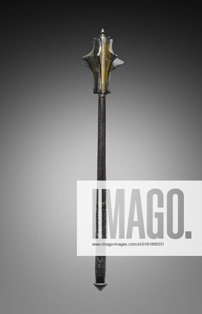 Seven-Flanged Mace, c. 1540 50. Italy (?), 16th century. Gilded russet ...