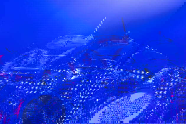 Simple Minds Concert In Santander Jim Kerr singer of the Scottish group ...