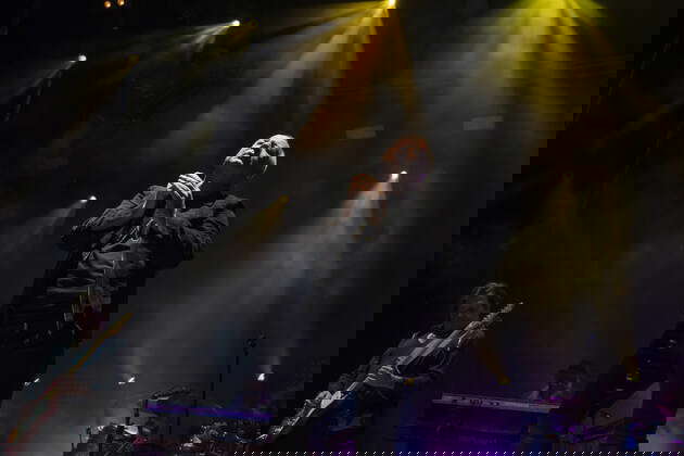 Simple Minds Concert In Santander Jim Kerr singer of the Scottish group ...