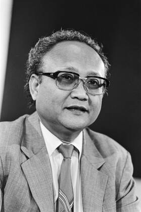 Anefo photo collection. Radius Prawiro, Minister of Finance of ...