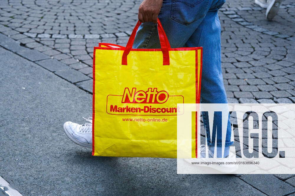 Dusseldorf 30 07 2022 Netto Supermarket Food Discounter Shopping Bag ...