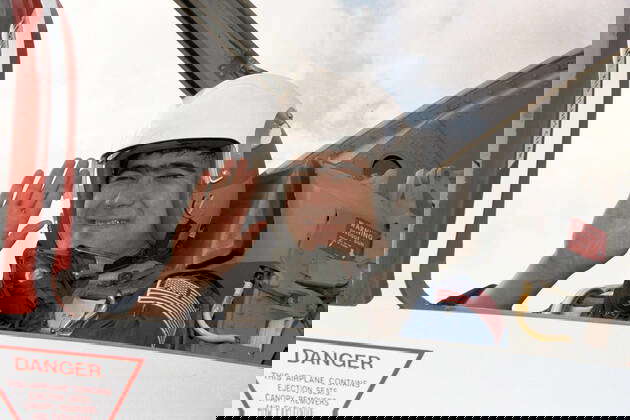 STS-89 Mission Specialist Salizhan Sharipov of the Russian Space Agency gets ready to drive the