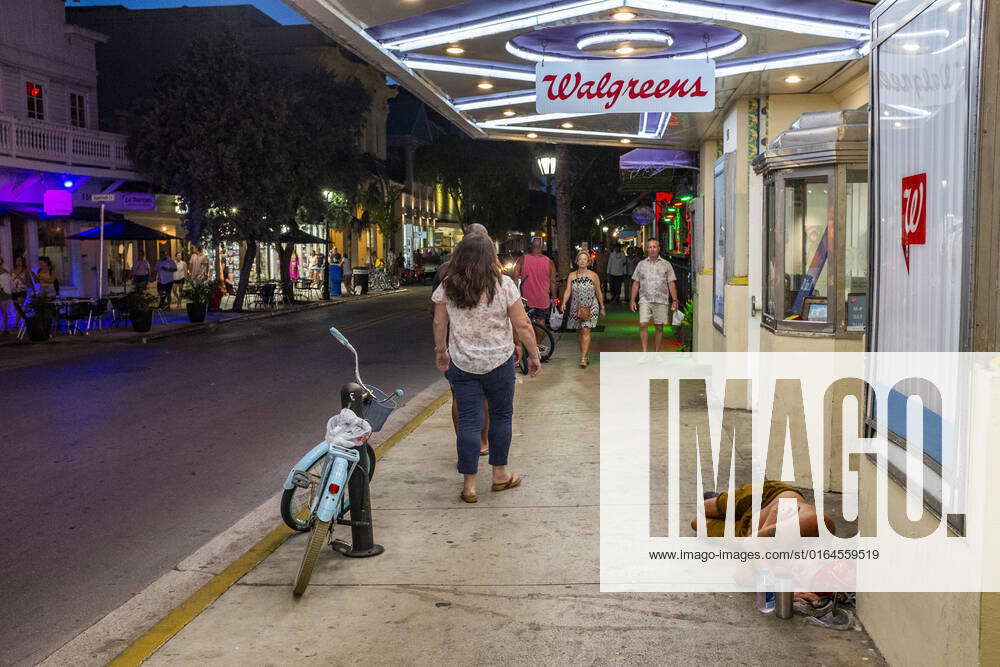 August 3, 2022, Key West, Florida, USA: A homeless man sleeps on Duval ...