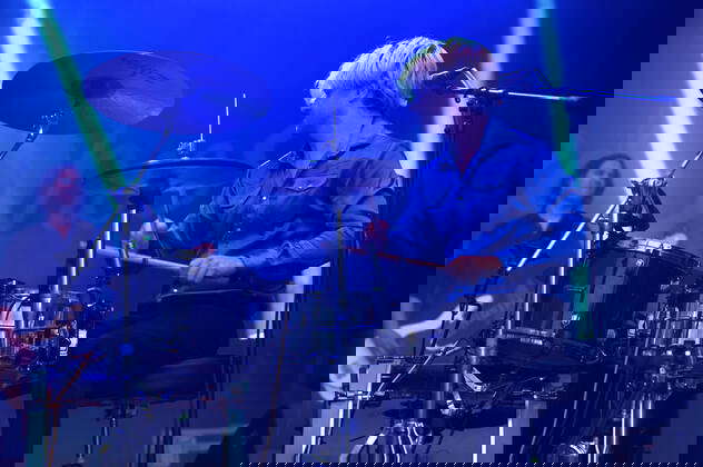 Steven Ansell of Blood Red Shoes live at the Fährmannsfest at the ...