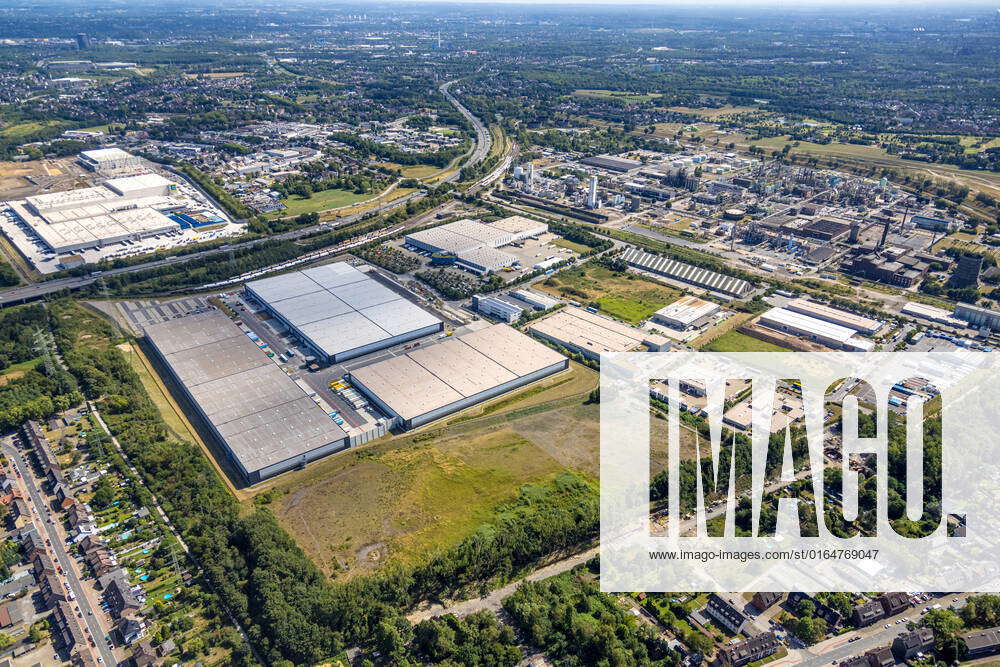 Luftbild, Baustelle für Picnic E-Food-Lager am Edeka Zentrallager ...