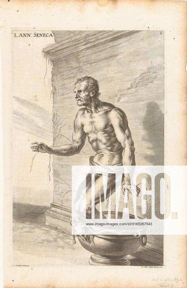 Seneca. Image of an image of the poet Seneca that commits suicide ...