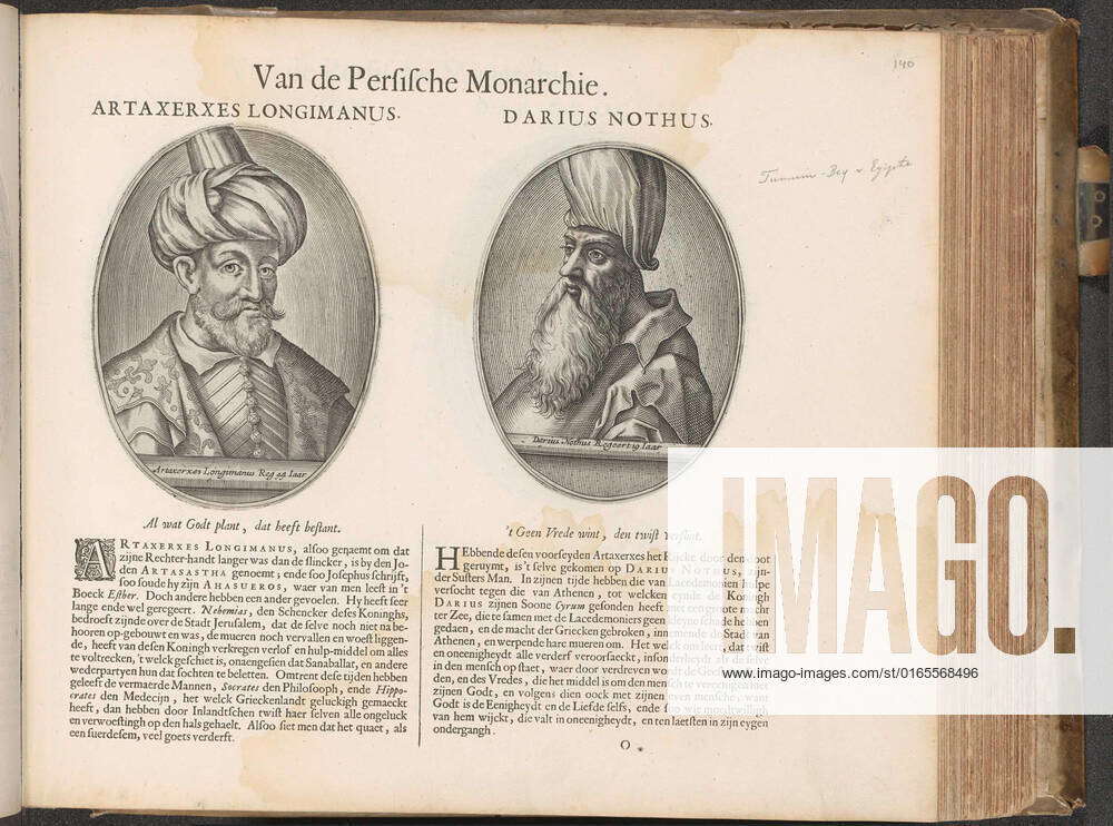 Portraits of the Kings Artaxerxes I and Darius Nothus; Of the personal ...