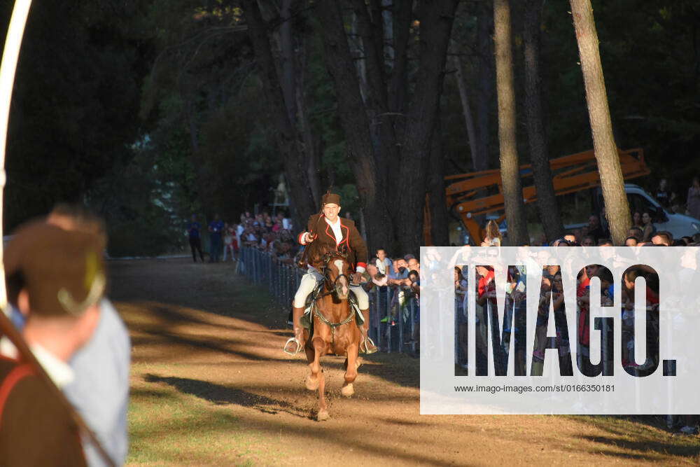 47th The Race of the Ring tournament in Istria, Croatia A knight Petar ...