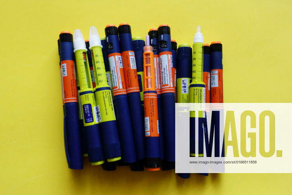 Several insulin pens