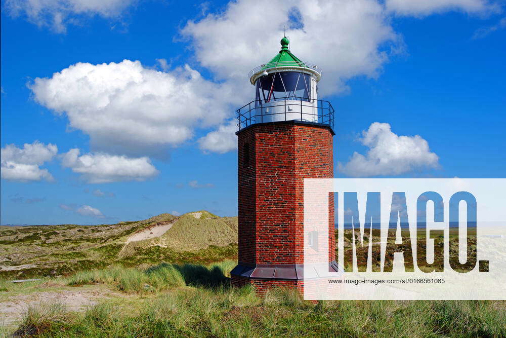 Cross light Red Cliff at Sylt Lighthouse , Germany, Schleswig Holstein ...