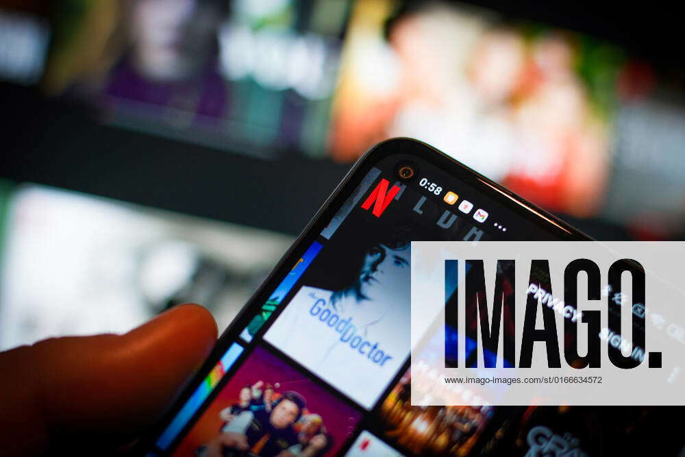 Streaming Video Apps The Netflix app is seen running on a mobile phone ...