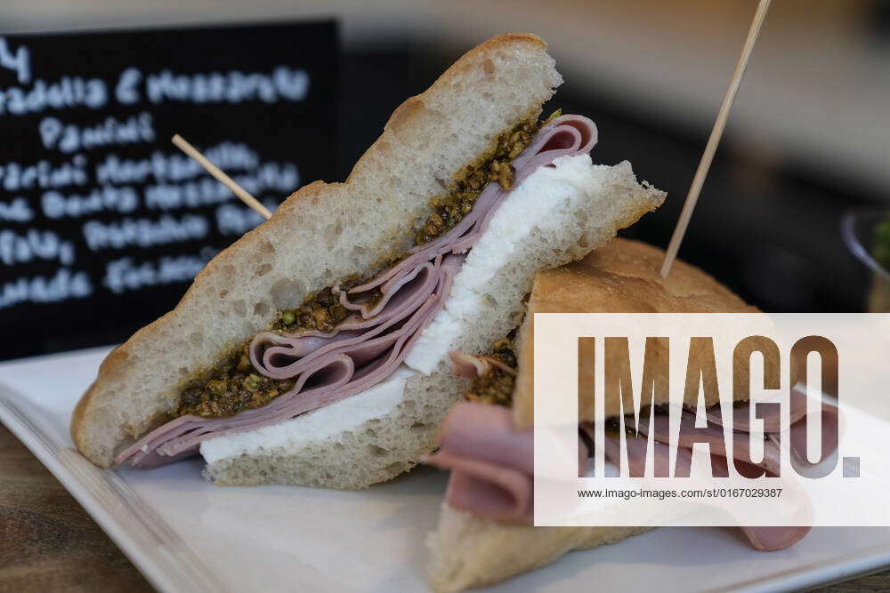 2022 US Open food tasting media preview Mortadella with mozzarella ...