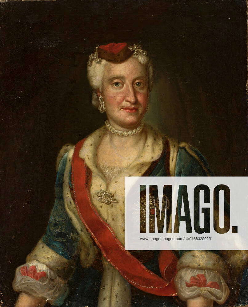 Ï»¿Portrait of Maria Josepha (1699 1757), wife of Augustus III, with ...