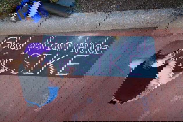 Protest Outside Of D.C. Pro-life Gala An abortion rights supporter ...