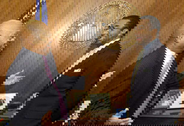 Secretary Alphonso Jackson with Eric Motley - Secretary Alphonso ...