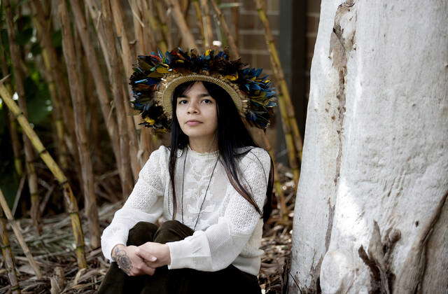 TXAI SURUI PORTRAIT, **HOLD**Indigenous climate change activist Txai ...