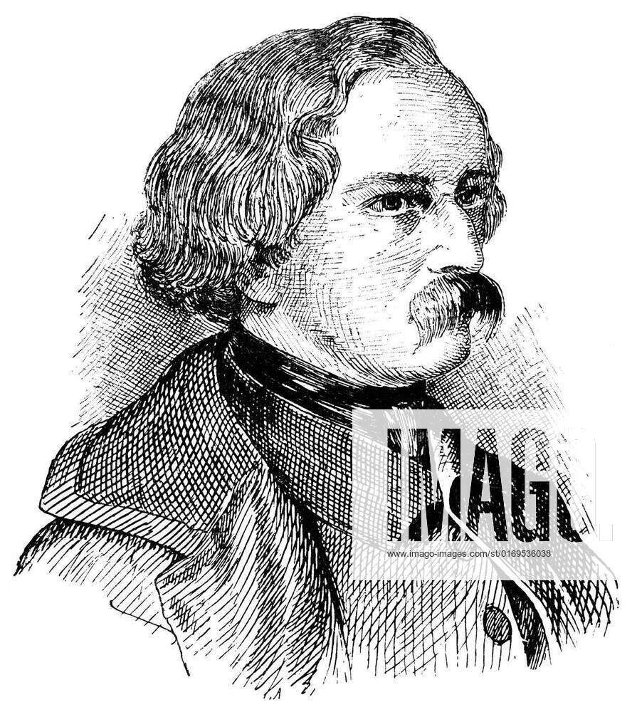 Portrait of Karl Friedrich Lessing - a German historical and landscape ...