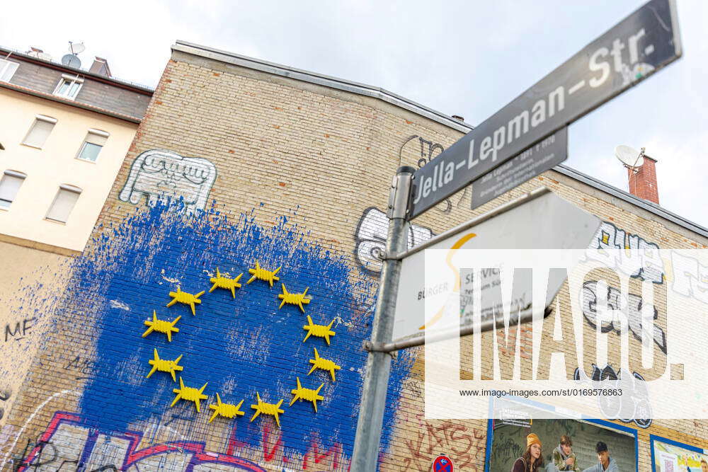 Ein Graffiti am Marienplatz in der Landeshauptstadt Stuttgart zeigt die ...