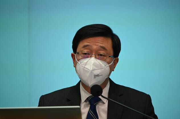 China, John Lee Pressekonferenz in Hongkong Hong Kong John Lee Press ...