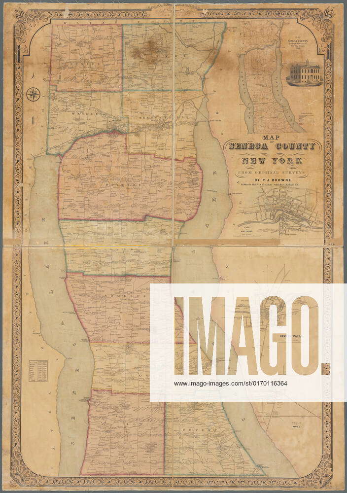 Map of Seneca County, New York: from original surveys Cartographic ...
