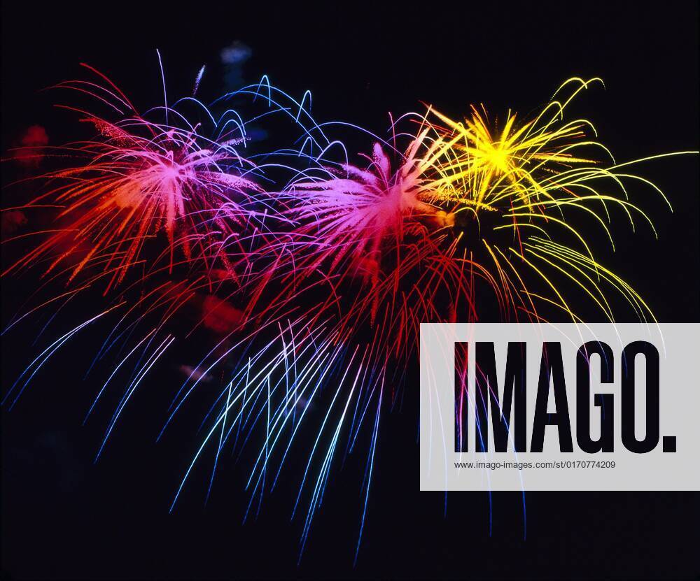 Fireworks on night sky, night shot, Fireworks in The Night skies, Night ...