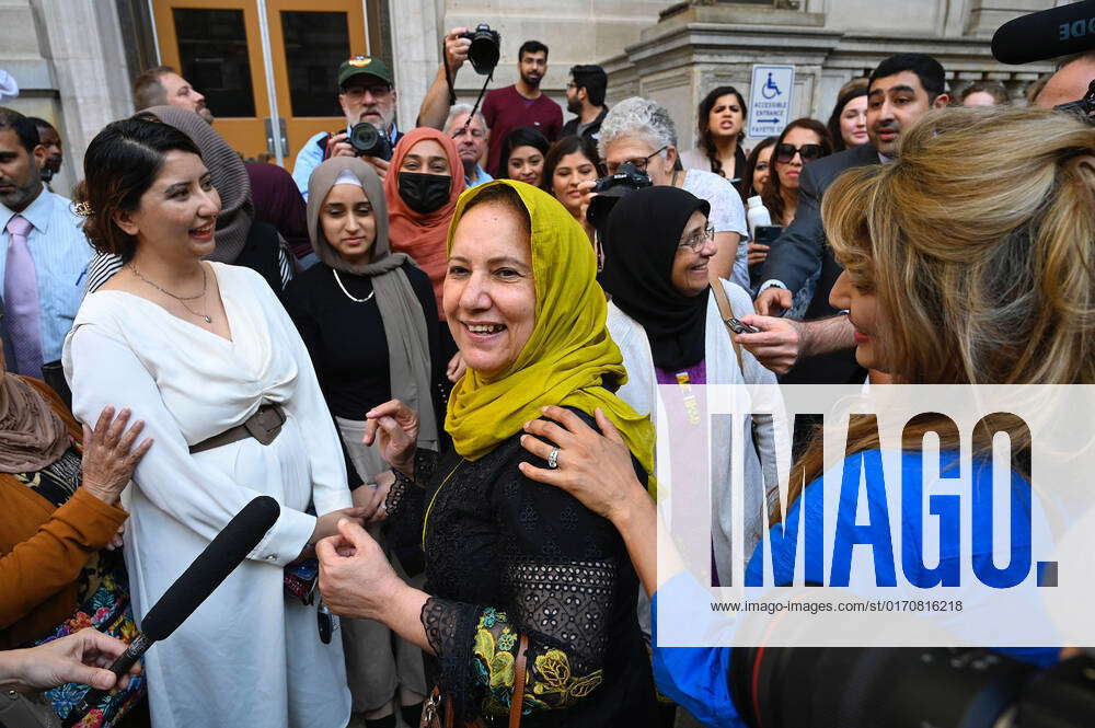 October 11, 2022: Adnan Syed s mother, Shamim Syed, center, celebrates ...