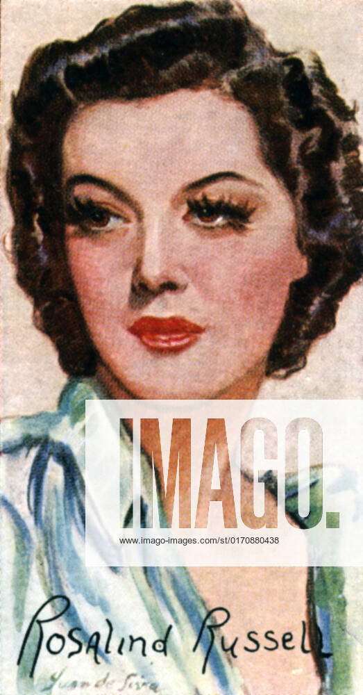 Rosalind Russell, (1907-1976), American film and stage actress, 20th century. Rosalind Russell