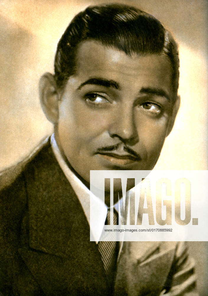 Clark Gable, American actor, 1934-1935. Known as the King of Hollywood ...