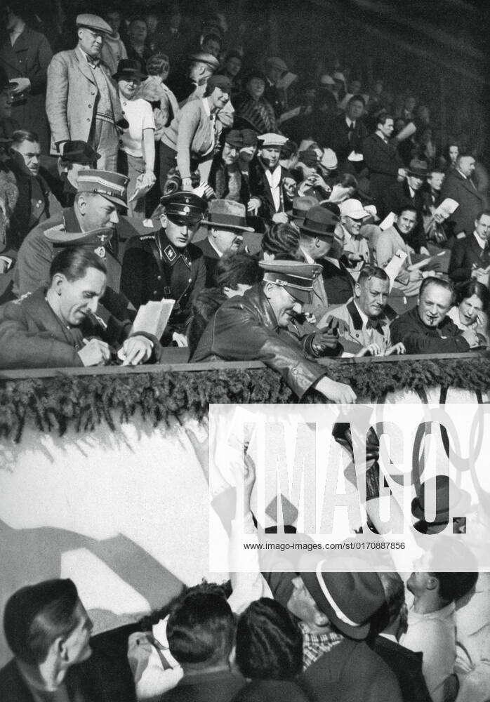 Adolf Hitler signs autographs, Winter Olympic Games, Garmisch ...