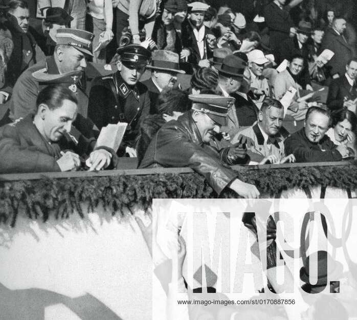 Adolf Hitler signs autographs, Winter Olympic Games, Garmisch ...