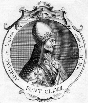 Pope Adrian IV. Born Nicholas Breakspear, Adrian IV is the only ...