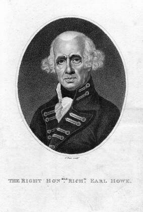 Richard Howe, 1st Earl Howe, English admiral, 19th century. Richard ...