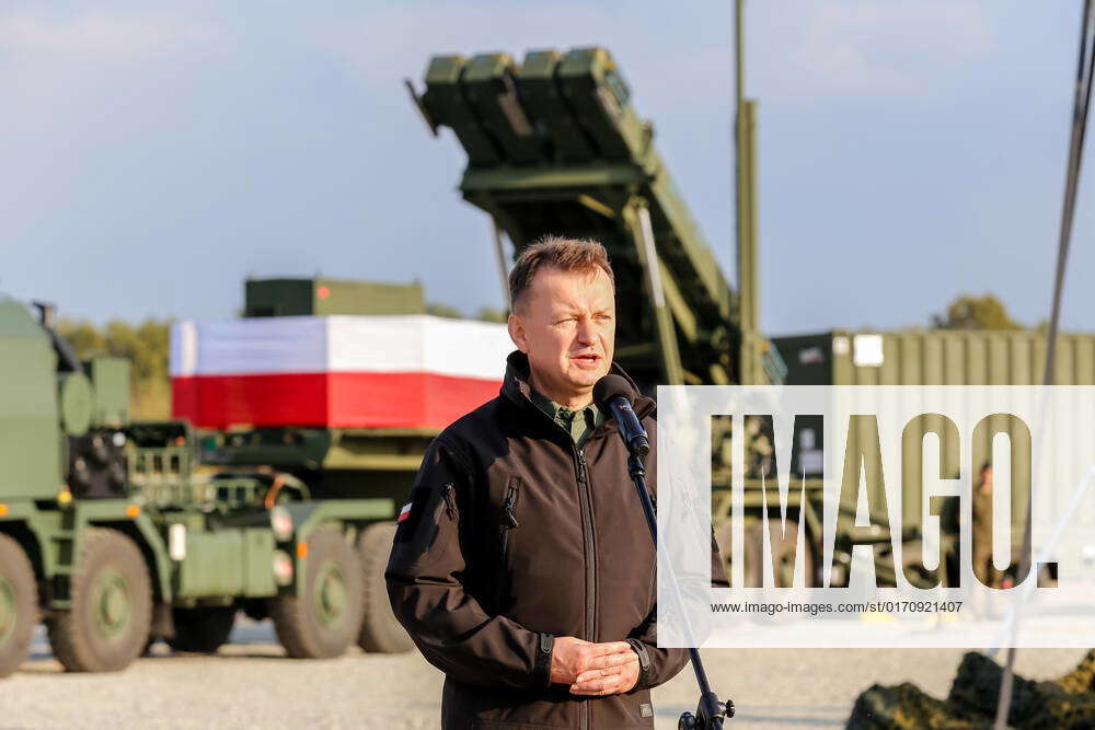 Torun, Poland: National Defence Minister of the Republic of Poland, Mariusz B?aszczak speaks during