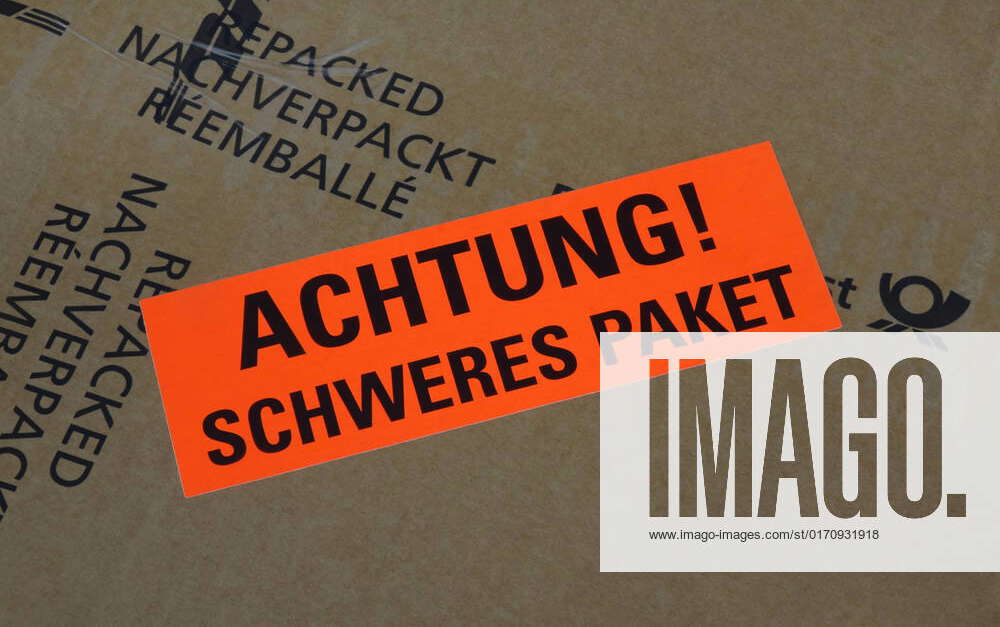Paketaufkleber Achtung schweres Paket Paketaufkleber Achtung schweres ...