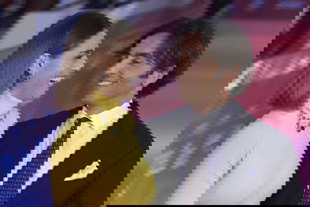 Miriam Leone and Paolo Carullo at the premiere of the feature film War ...