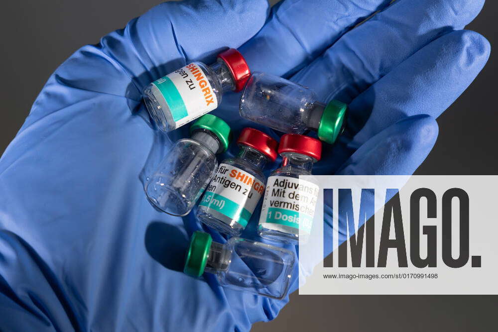 Editorial Shingrix Vials for Zoster Vaccination from Glaxo Smith Kline ...