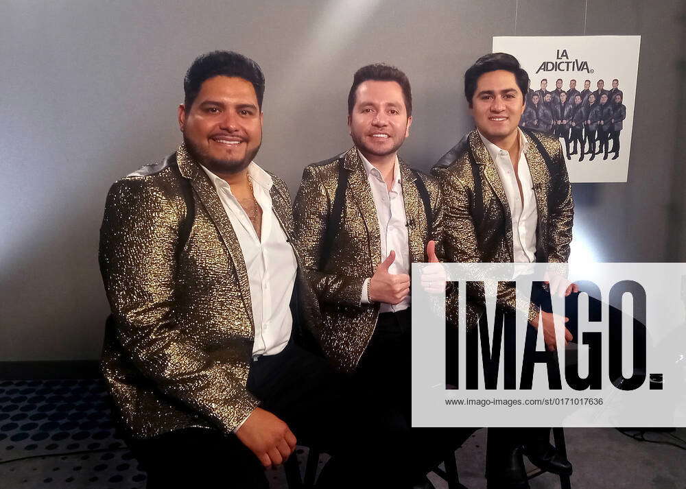 The members of the band La Adictiva Isaac Salas, Guillermo Garza and ...