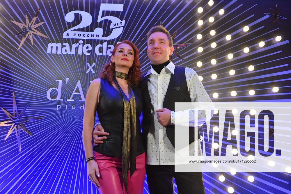 Moscow. The singer Lena Katina with the spouse Dmitry Spiridonov at the celebration of the