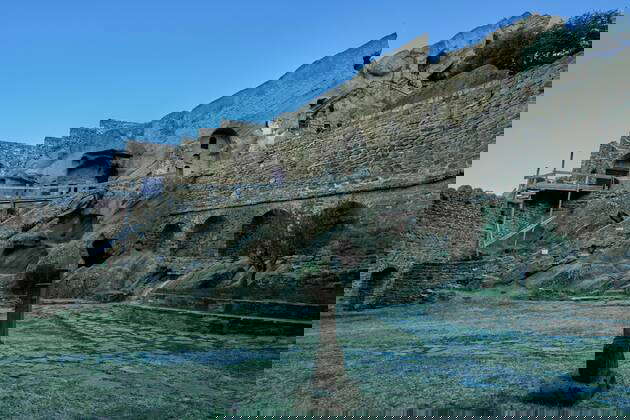 monk cells, Cave Monastery and Monastery complex Dawit garejah, on ...