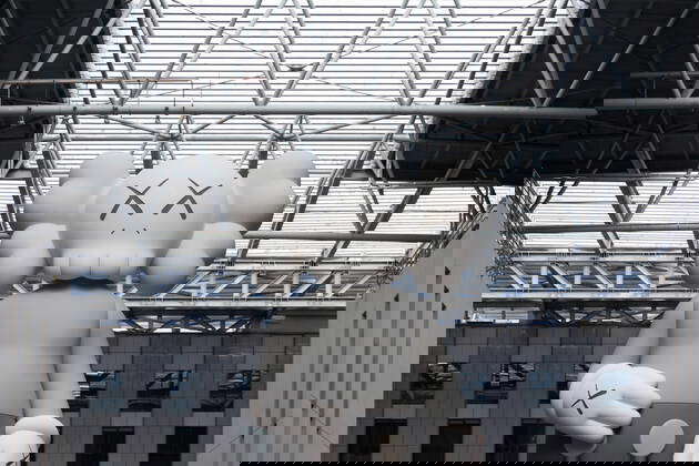 The sculpture SHARE by famous artist KAWS which used to be exhibited at ...