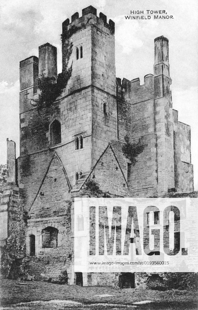 The High Tower, Wingfield Manor, near Alfreton, Derbyshire, c1915. Artist: Unknown